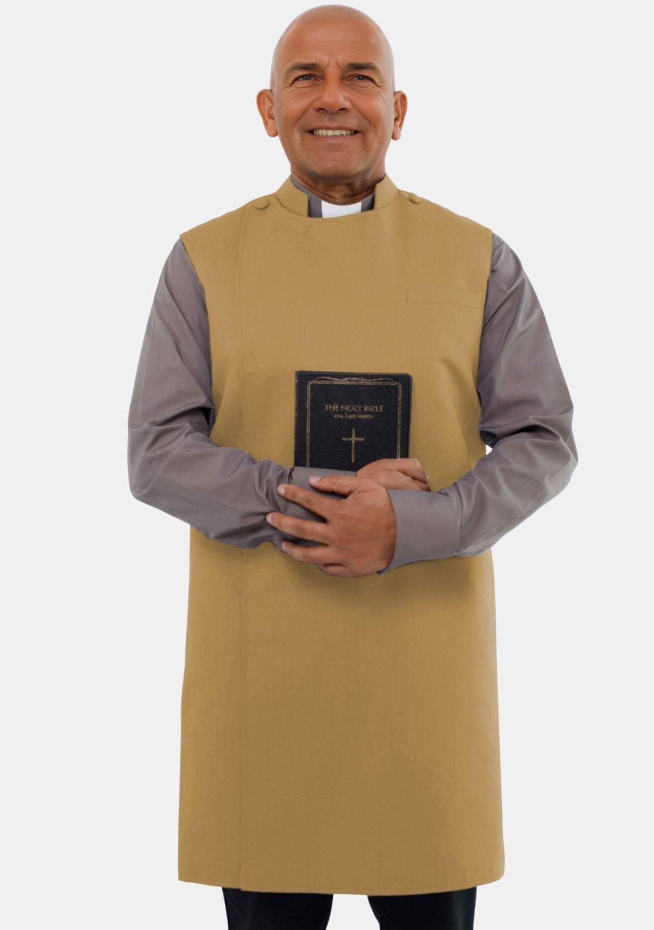 Gold Clerical Apron Featuring Full-Cut and 3/4 Length – eClergys